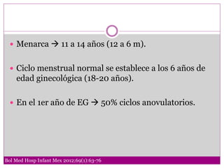Trastornos menstruales en la adolescencia | PPTX