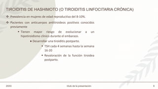 Trastornos Tiroideos en el Embarazo.pptx
