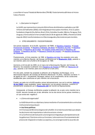 Tratado d aladi | DOCX