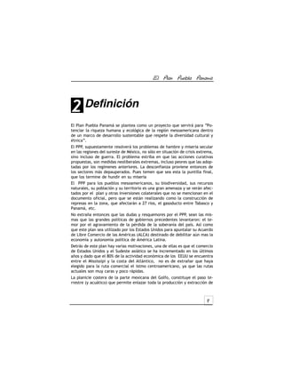 Tratado de libre comercio plan puebla panama | PDF