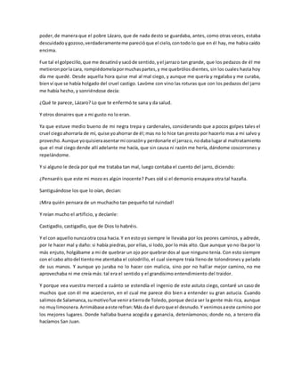 Tratado primero lazarillo | DOCX