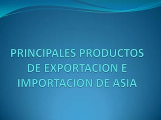 Tratados de libre comercio en asia | PPTX