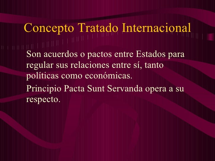Tratados Internacionales