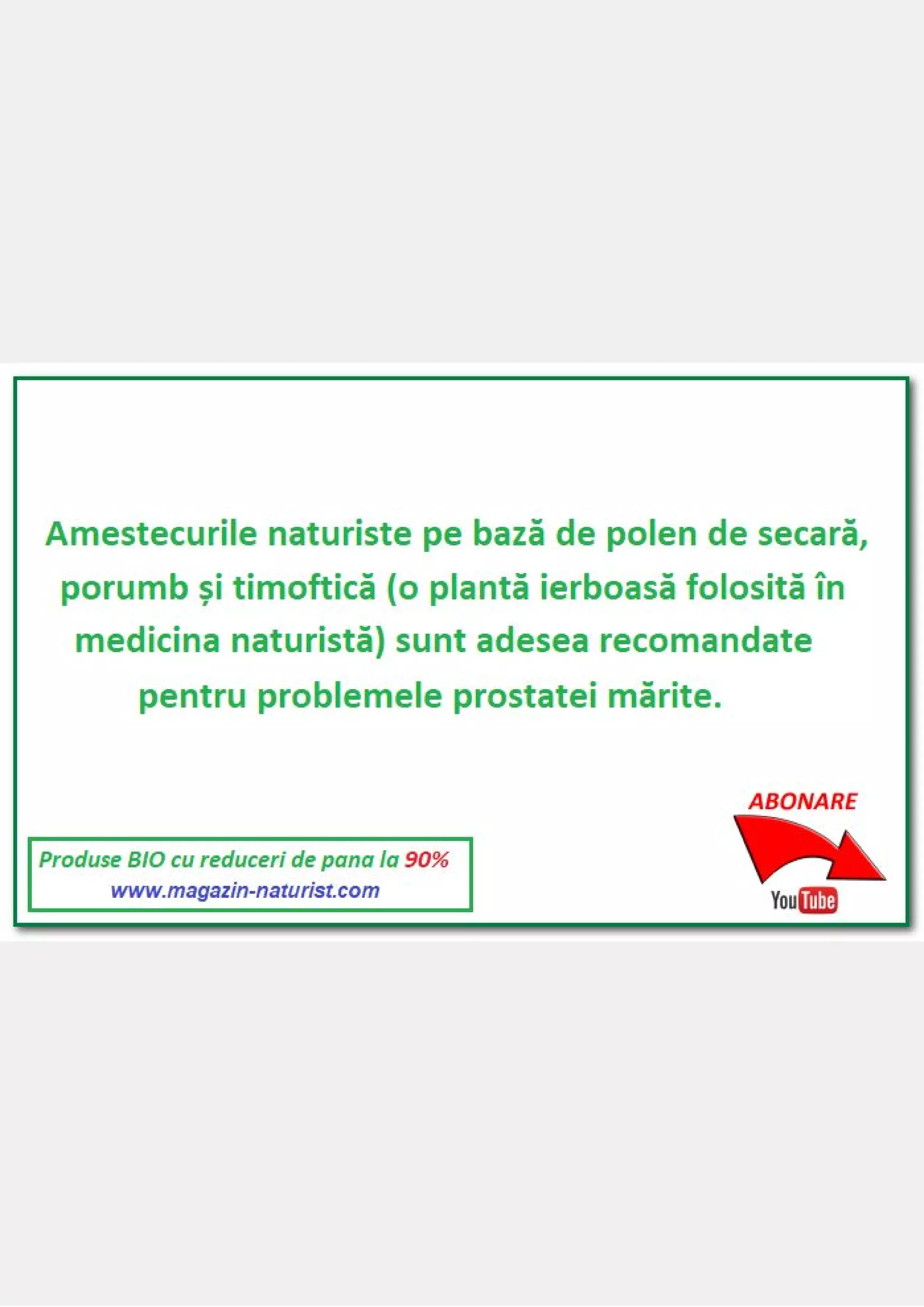 Tratament naturist pentru prostata | PDF