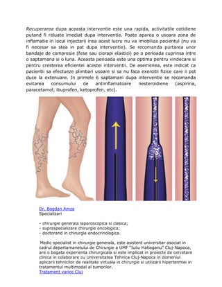 Ce sunt varicele? Metode de tratament ale varicelor | PDF