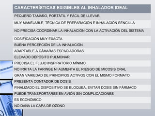 Tratamiento broncodilatador: DISPOSITIVOS Y FÁRMACOS INHALADOS ...