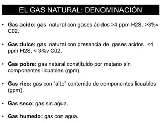 Tratamiento del gas natural : deshidratación , endulzamiento, otros ...
