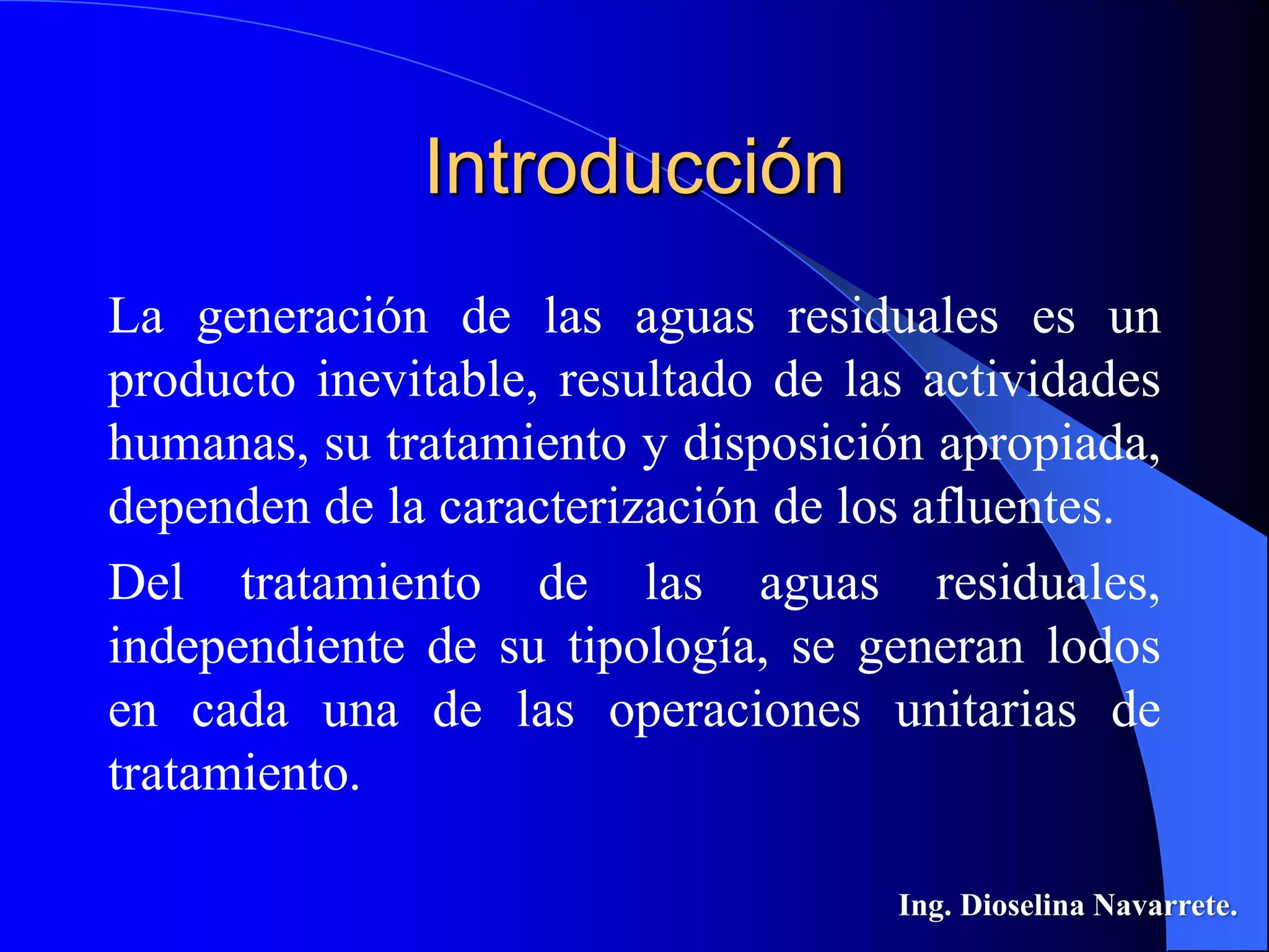 Tratamiento de lodos y su disposicion final. | PPTX