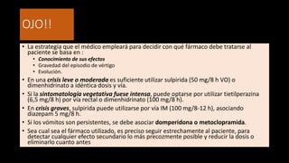Tratamiento del vertigo ppt | PDF