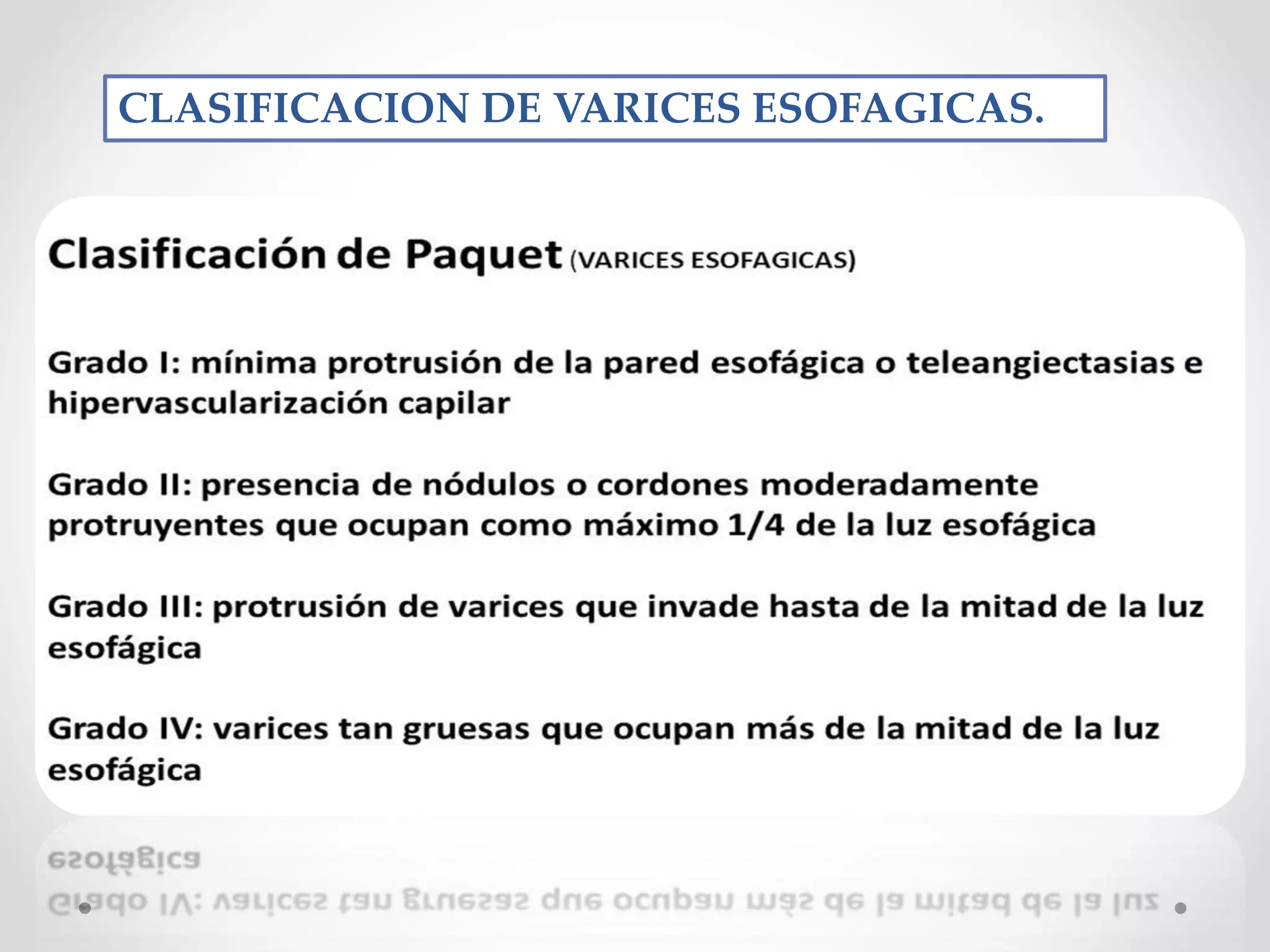 Tratamiento de varices esofagicas 2016 | PPT