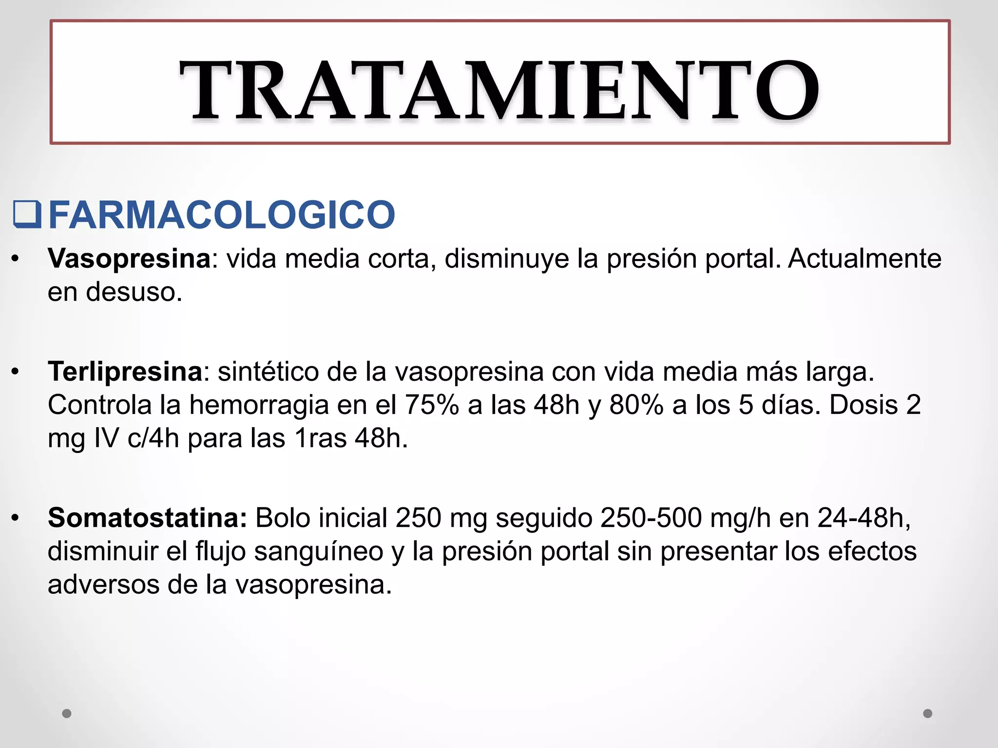 Tratamiento de varices esofagicas 2016 | PPT