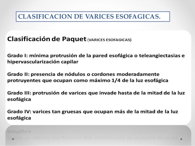 Tratamiento de varices esofagicas 2016