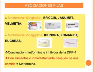 Tratamiento farmacológico de la diabetes tipo 2 educativo | PPTX