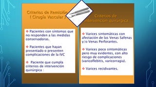 Tratamiento insuficiencia venosa del miembro inferior | PPTX