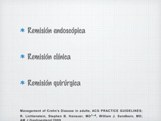 Tratamiento medico enfermedad de Crohn | PPT