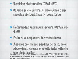 Tratamiento medico enfermedad de Crohn | PPT