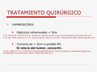 Tratamiento Quirúrgico Del Gist | PPT