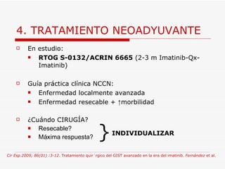 Tratamiento Quirúrgico Del Gist | PPT