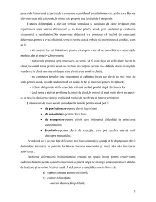 Tratarea Diferentiata Pdf | PDF