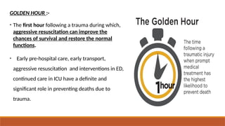 trauma first aid management golden hour .pptx