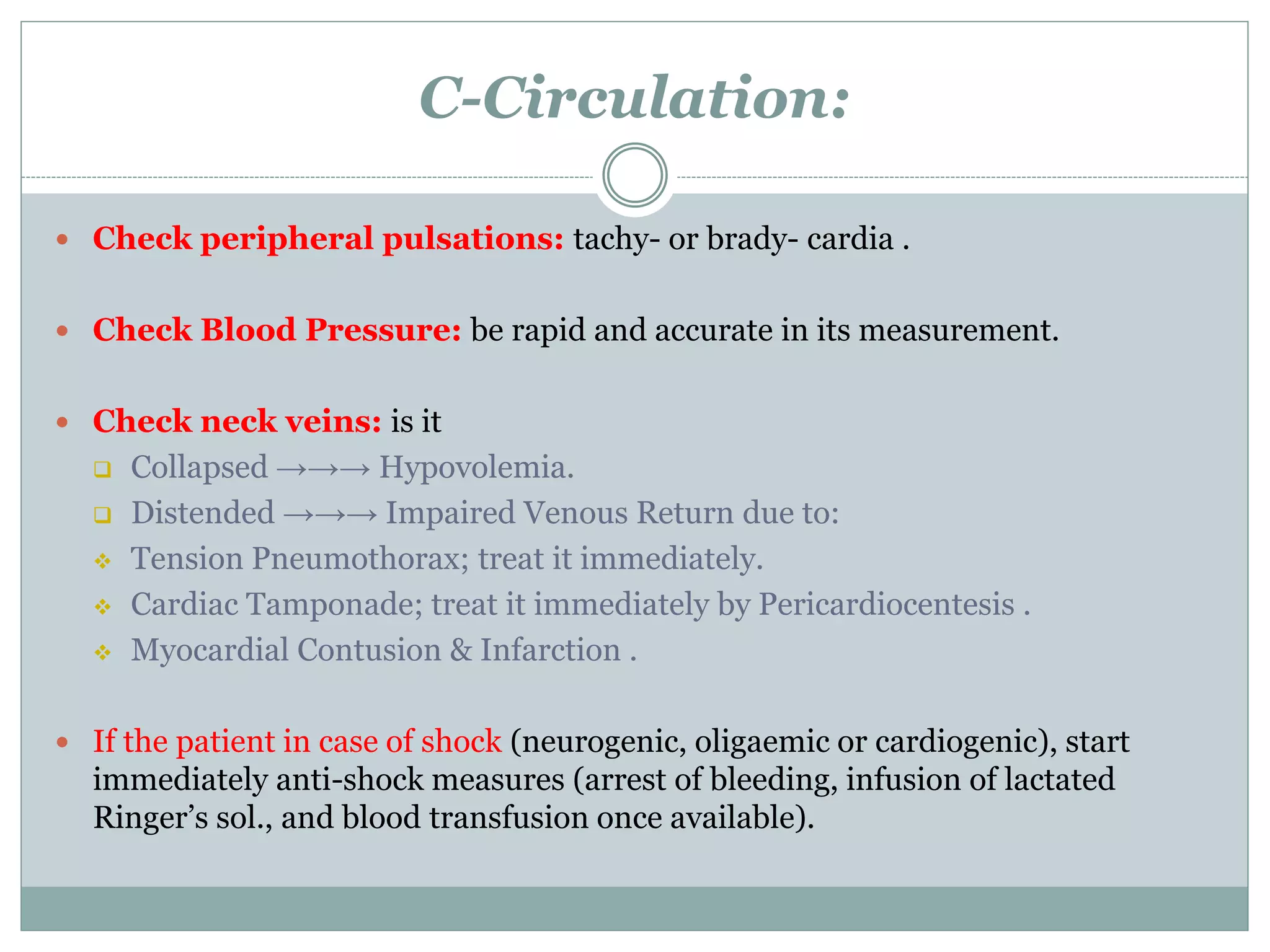 Management of Trauma | PPTX