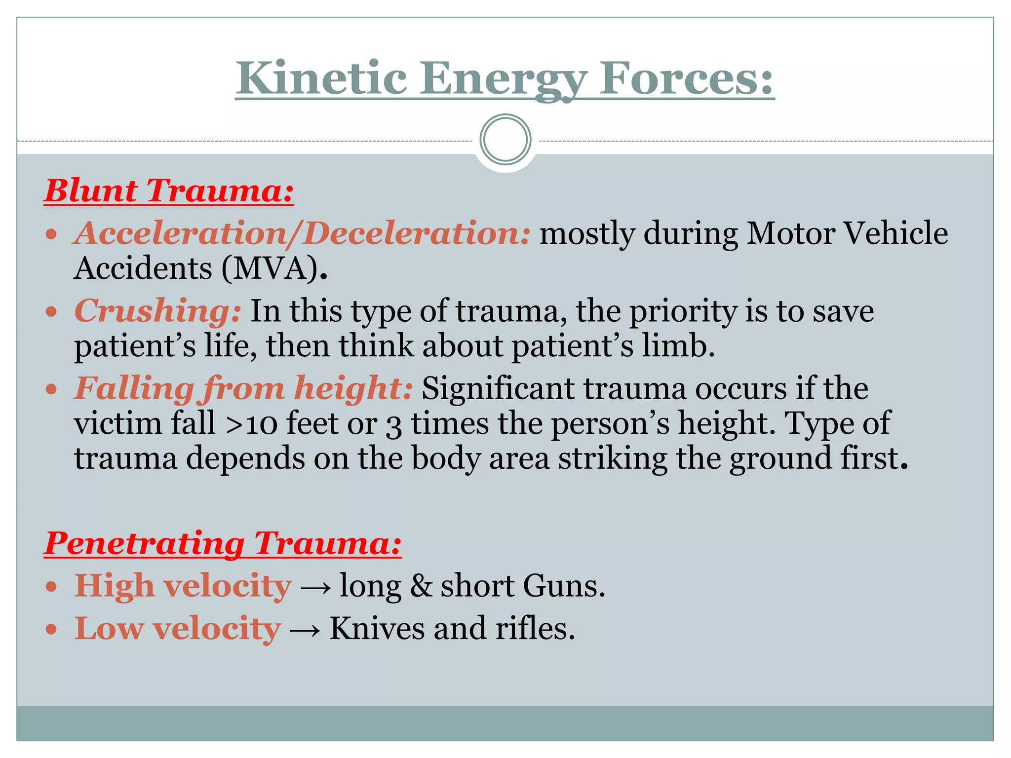 Management of Trauma | PPTX