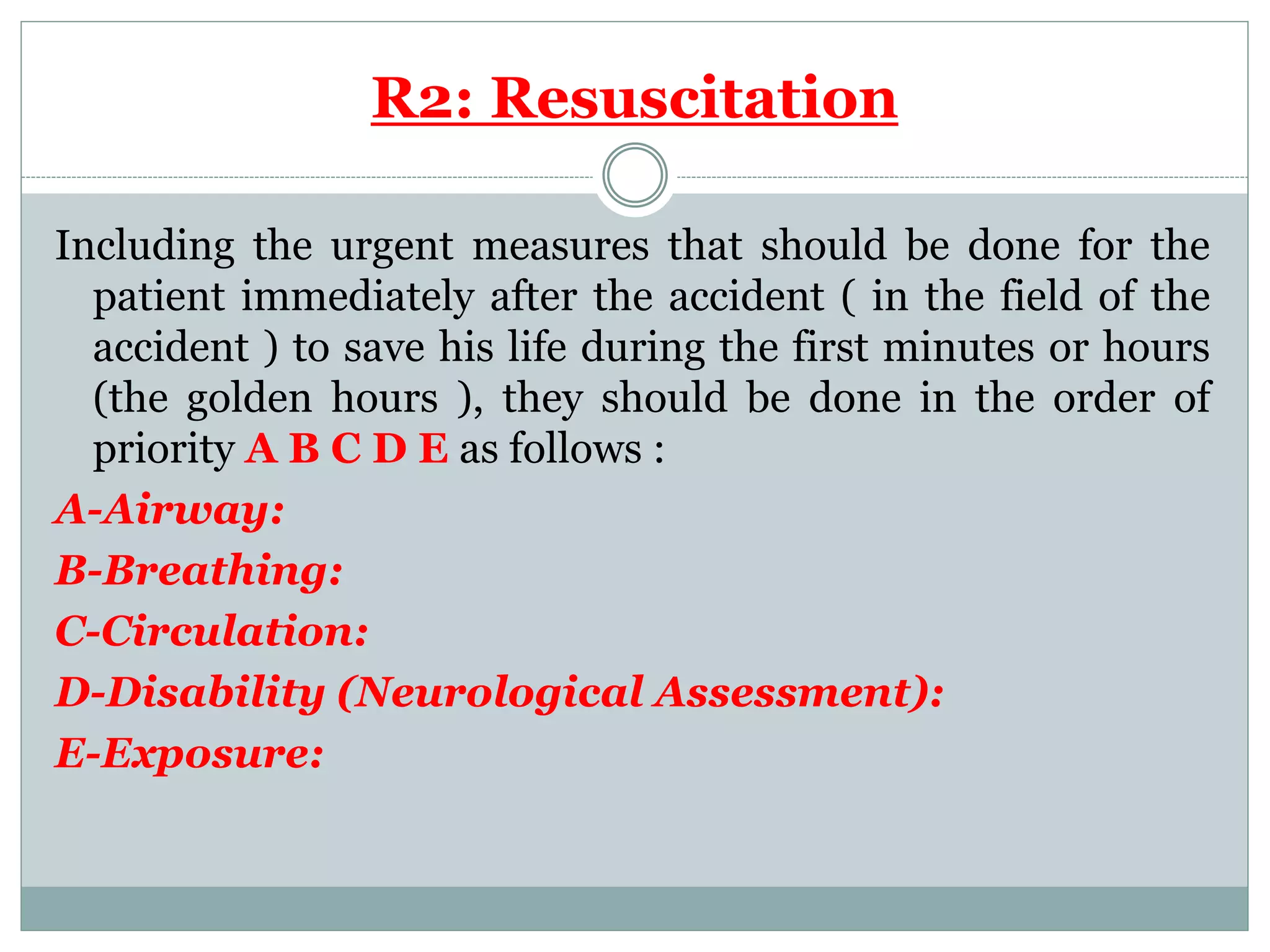 Management of Trauma | PPTX