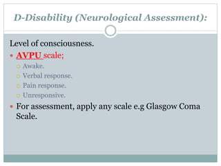 Management of Trauma | PPTX