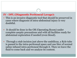 Management of Trauma | PPTX
