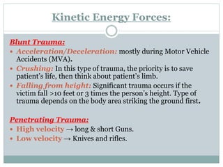 Management of Trauma | PPTX