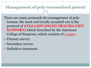 Management of Trauma | PPTX
