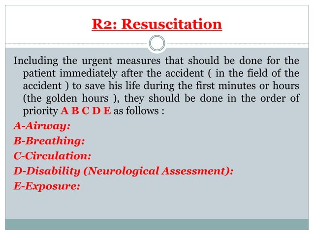 Management of Trauma | PPTX | First Aid | Injuries