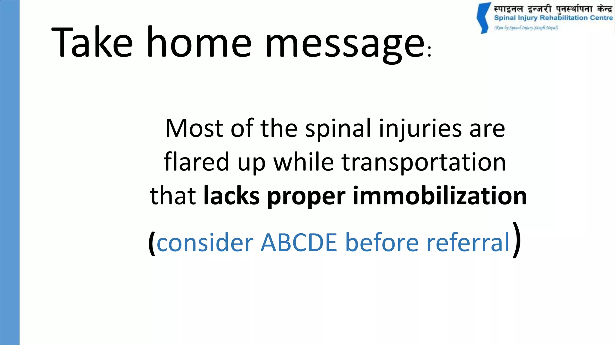 Trauma management protocol (ABCDE) | PPTX