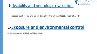 Trauma management protocol (ABCDE) | PPTX