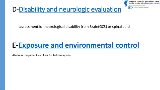 Trauma management protocol (ABCDE)