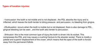 trauma to permanent teeth slide show.pptx | Death, Injury, or Military ...