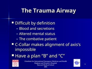 Trauma - Airway . Anesthetic management & consideration | PPT | Death ...