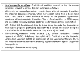 cervical Trauma classification | PPTX
