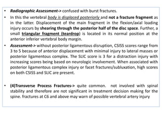 cervical Trauma classification | PPTX
