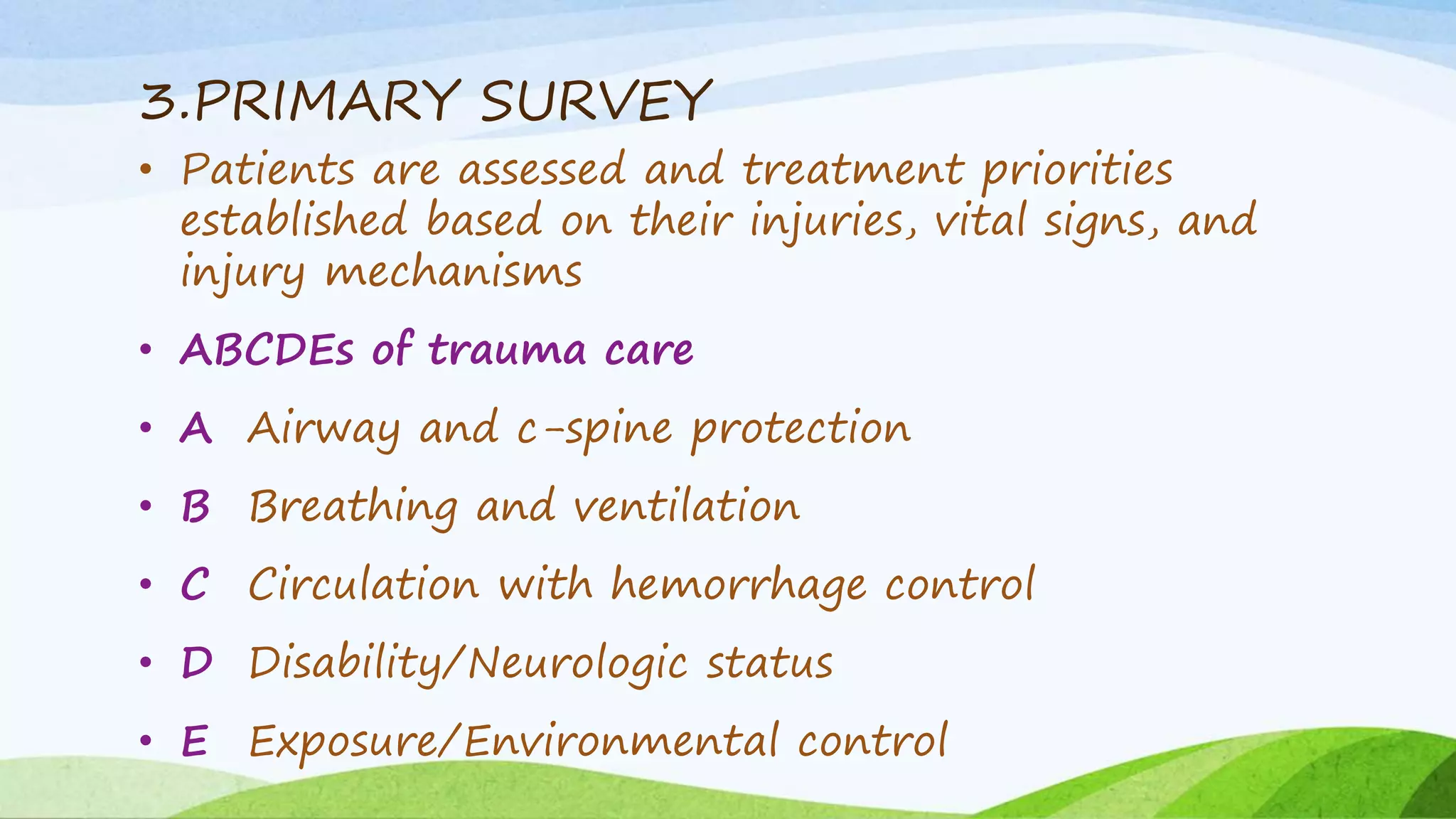 MANAGEMENT OF TRAUMA | PPTX