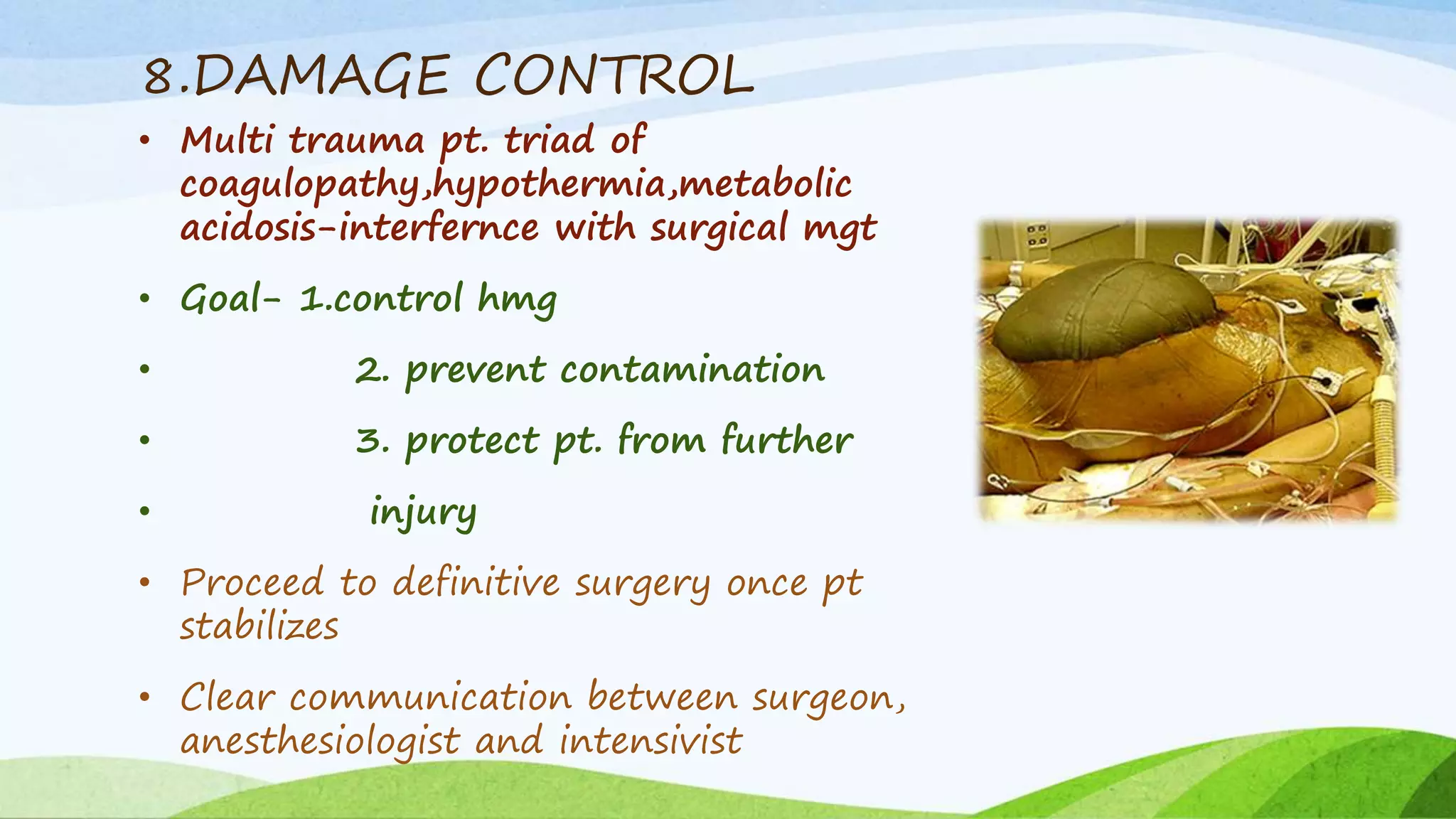 MANAGEMENT OF TRAUMA | PPTX