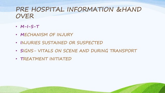 MANAGEMENT OF TRAUMA | PPTX | First Aid | Injuries