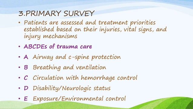 MANAGEMENT OF TRAUMA | PPTX | First Aid | Injuries