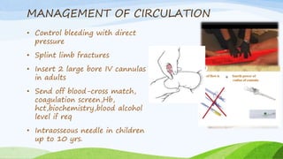 MANAGEMENT OF TRAUMA | PPTX