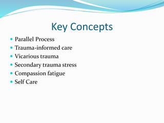 Trauma informed clinical supervision in the field- Social Worker | PPTX