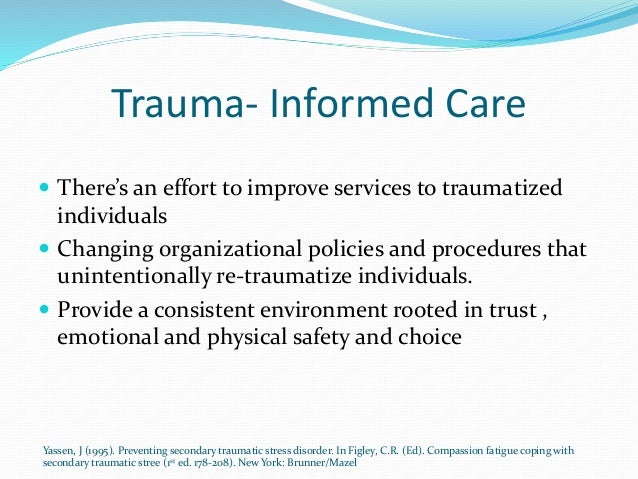 Trauma informed clinical supervision in the field- Social Worker