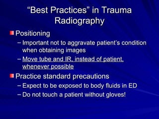 Trauma Radiography | PPT