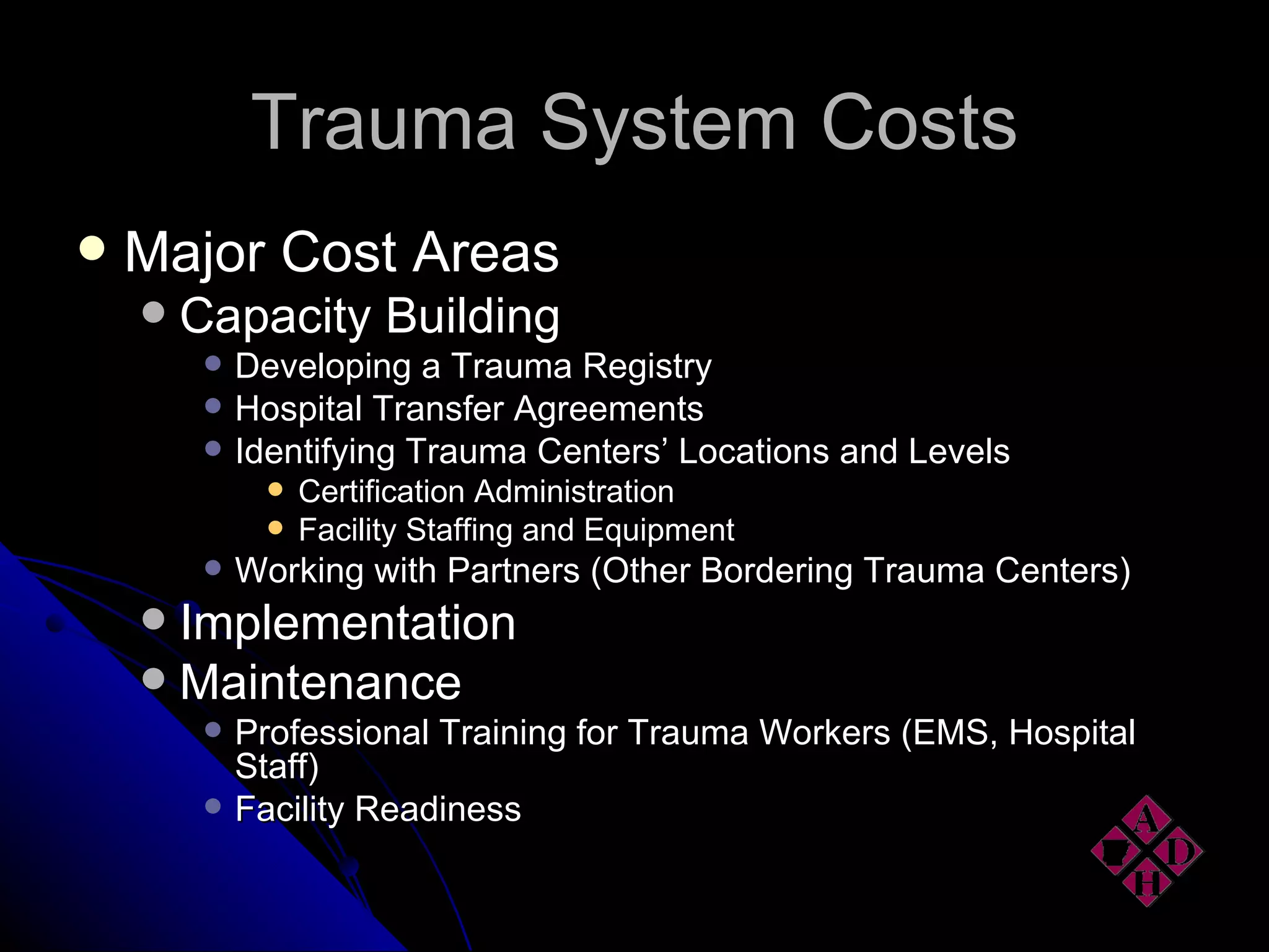 Trauma System 080502 | PPT