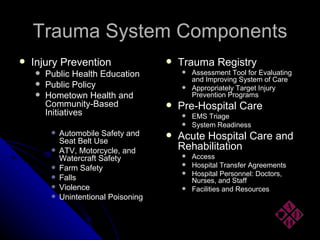 Trauma System 080502 | PPT