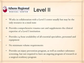 The Trauma System in Georgia | PPT